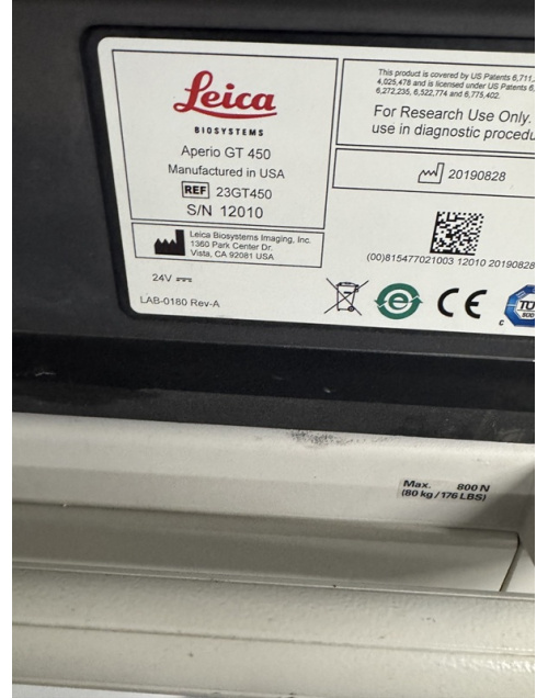 Leica Aperio GT450 Digital Pathology Scanner